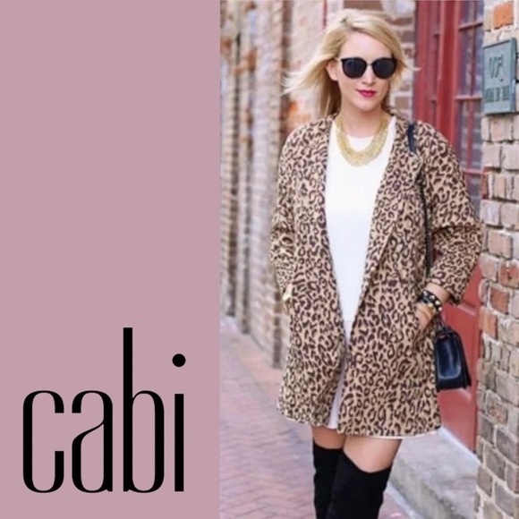 CAbi | Jackets & Coats | Cabi Carol Anderson By Invitation Xs Animal ...